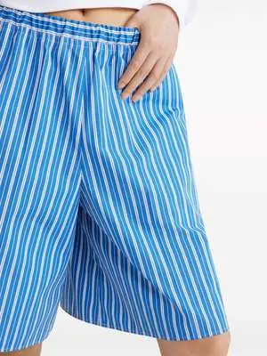 PATOU Striped Longline Shorts - Blue