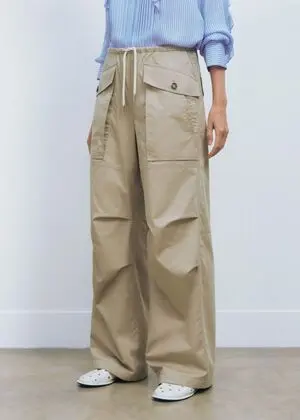 ME+EM Cotton Parachute Trouser