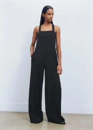 ME+EM Detachable Strap Jumpsuit - Black
