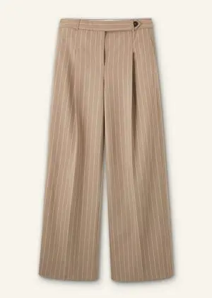 ME+EM Pinstripe Wide-leg Trousers