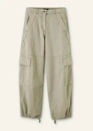 ME+EM Relaxed Straight-leg Utility Pant - Silver Sage