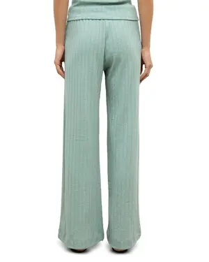 LESET Pointelle Boxer Pants - Eucalyptus