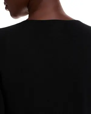 LESET Lauren Crewneck Cardigan - Black
