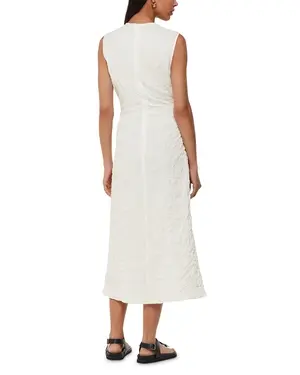 Whistles Lori Ruched Midi Dress - Ivory