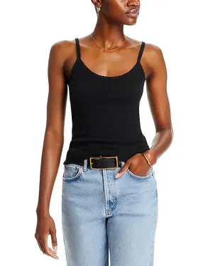 LESET Pointelle Tank - Black