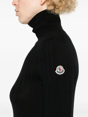 Moncler Ribbed Jumper - Black