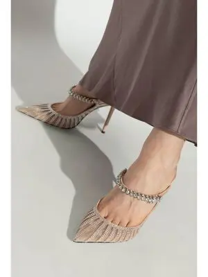 JIMMY CHOO 100mm Bing Crystal-embellished Mules