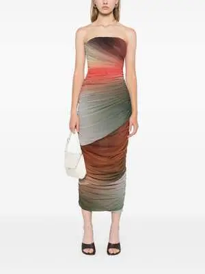 Attico Gradient Midi Dress - Multicolour