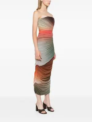Attico Gradient Midi Dress - Multicolour