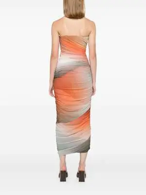 Attico Gradient Midi Dress - Multicolour