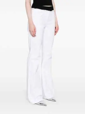 Givenchy Raw-cut Detail Low-rise Flared Jeans
