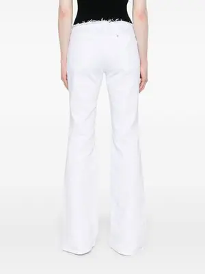 Givenchy Raw-cut Detail Low-rise Flared Jeans