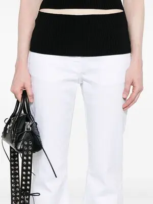 Givenchy Raw-cut Detail Low-rise Flared Jeans