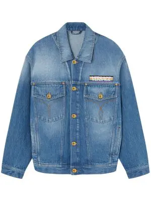 Versace Pride Barocco Oversize Denim Jacket