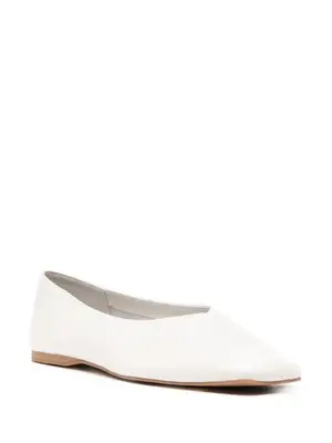 Senso Brynn Leather Ballerina Flats - White