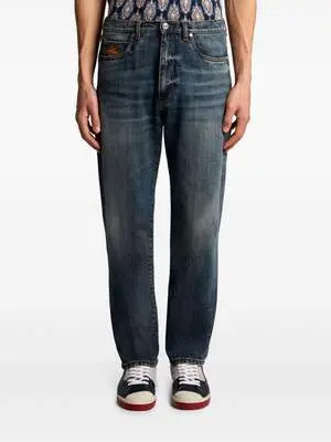 Etro Mid-rise Straight-leg Jeans - Blue