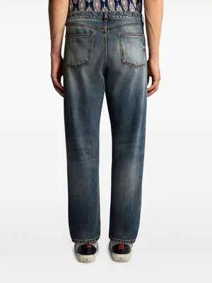 Etro Mid-rise Straight-leg Jeans - Blue