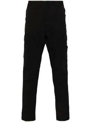 Stone Island Tapered Cargo Trousers - Black