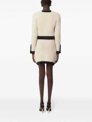 Nina Ricci Square Neck Tweed Cardigan