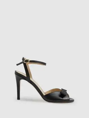 CAMILLA ELPHICK Leather Open-toe Heels