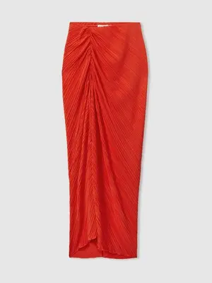 Good American Plisse Beach Cover-up Sarong