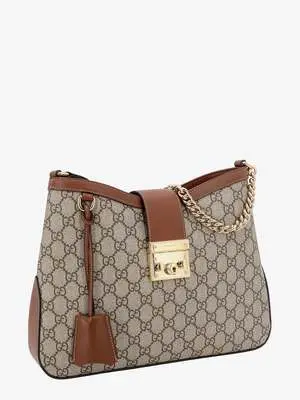 Gucci Gg Supreme Padlock Shoulder Bag