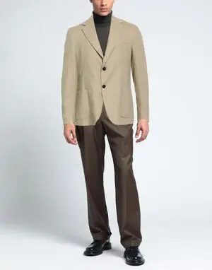 LIU •JO MAN Single-breasted Linen Blazer - Beige