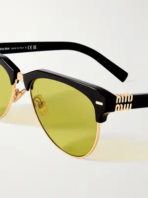 Miu Miu Aviator-style Sunglasses - Black