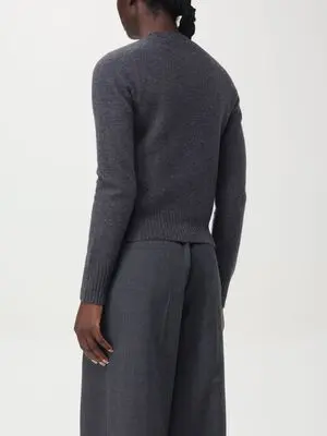 JIL SANDER Ribbed Crew Neck Pullover - Grey
