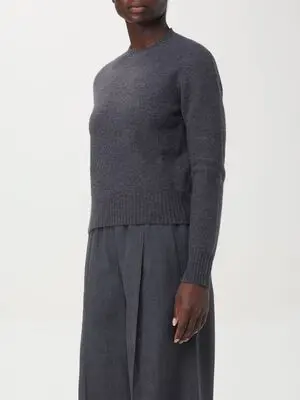 JIL SANDER Ribbed Crew Neck Pullover - Grey