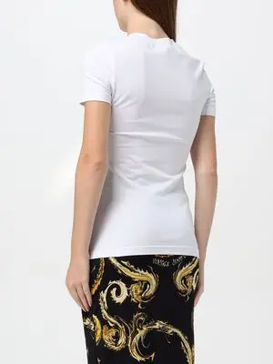 Versace T-shirt With Gold Medusa Chain Logo