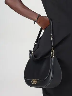 Valentino Garavani Leather Shoulder Bag - Black