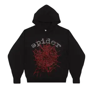 SP5DER Og Rhinestone Hoodie - Black