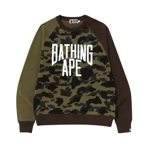 A BATHING APE 1st Camo Crazy Bathing Ape Relaxed Fit Crewneck - Green