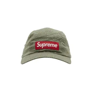 Supreme Washed Seersucker Camp Cap