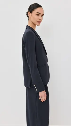 TWP Boyfriend Blazer With Crest Hardware