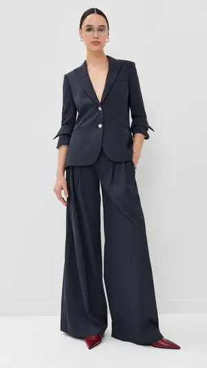 TWP Boyfriend Blazer With Crest Hardware