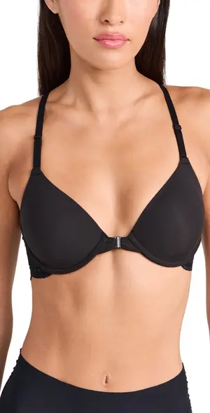 Natori Lush Front Close Contour Underwire Bra - Black
