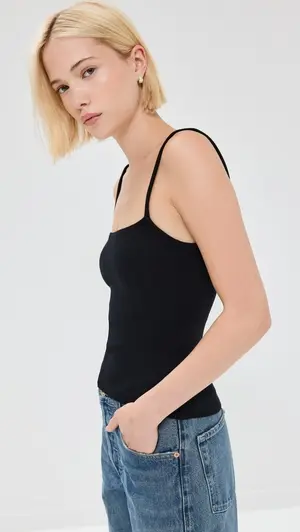 PERFECTWHITETEE Ribbed Skinny Tank