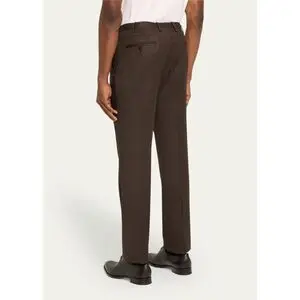 Kiton Textured Suit Trousers - Brown