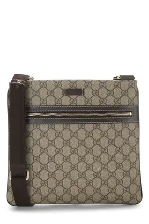 Gucci Original Gg Supreme Canvas Zip Messenger Bag