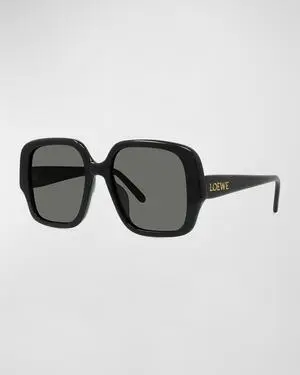 Loewe Oversized Square Sunglasses - Sblk/smk