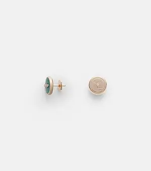 Pomellato Pom Pom Dot Earrings With Malachite And Diamonds - Metallic