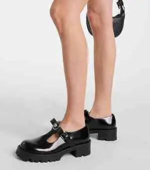 Versace Ribbon Leather Flats