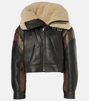 JEAN PAUL GAULTIER Petit Grand Cropped Leather Jacket