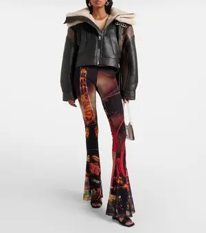 JEAN PAUL GAULTIER Petit Grand Cropped Leather Jacket