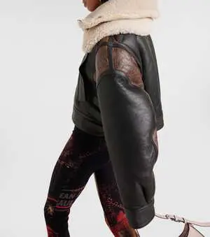 JEAN PAUL GAULTIER Petit Grand Cropped Leather Jacket