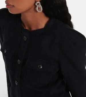 MARANT ETOILE Nelly Wool-blend Jacket - Blue