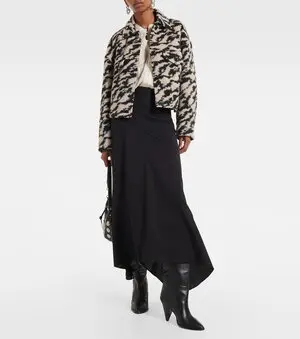 MARANT ETOILE Alona Asymmetric Midi Skirt
