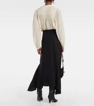 MARANT ETOILE Alona Asymmetric Midi Skirt